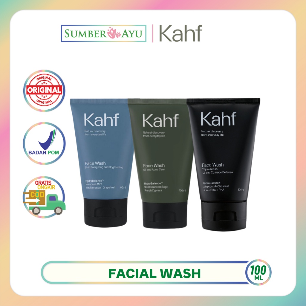 Kahf Natural Discovery From Everyday Life Face Wash | Shopee Philippines