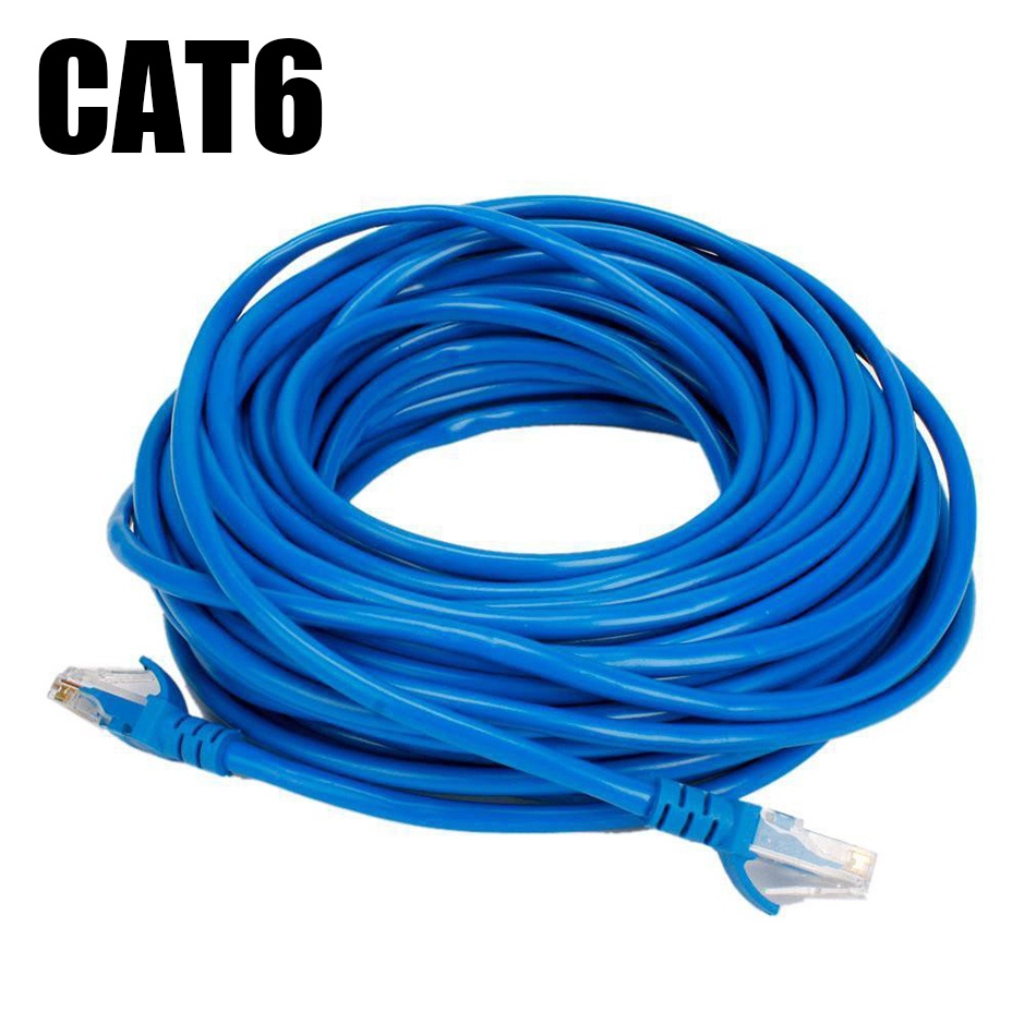 CAT6E RJ45 Ethernet Network Lan Cable Blue UP TO 10GBPS - 5M 10M 15M 20M 30M | Shopee Philippines