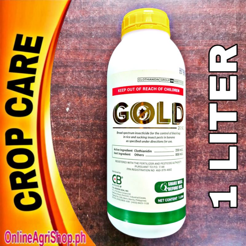 GOLD 20 SC (1 LITER) CLOTHIANIDIN LIQUID by C.B. ANDREW | Shopee ...