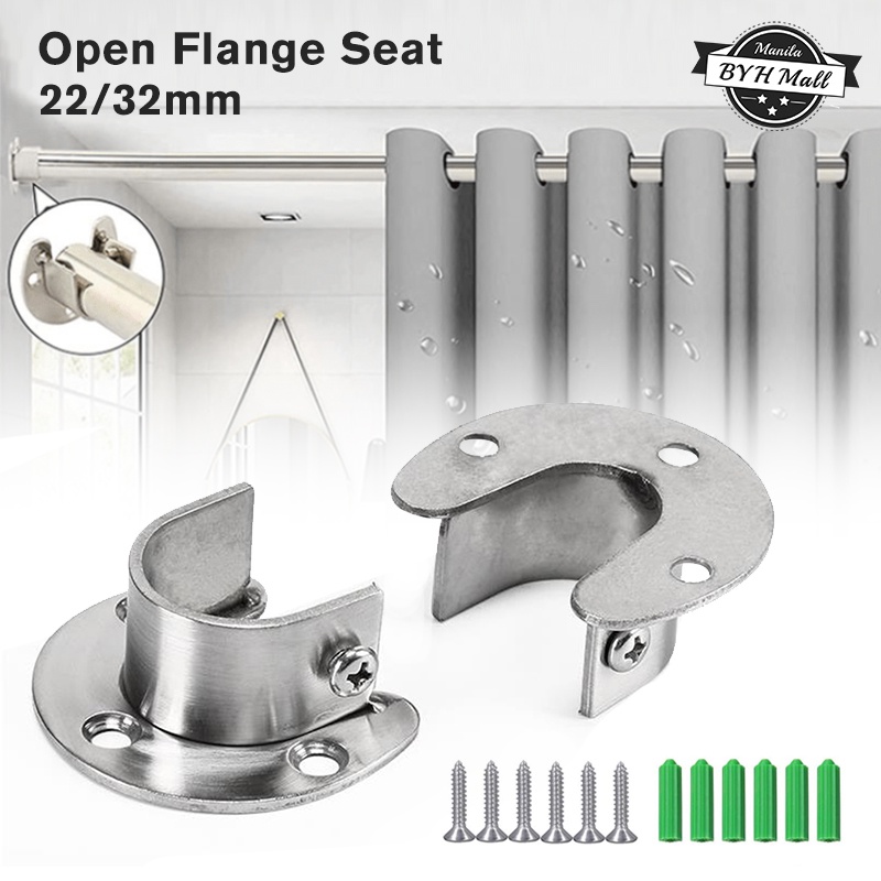 1pair 22/32mm Stainless Steel U Shaped Flange Set Rod Holder With ...