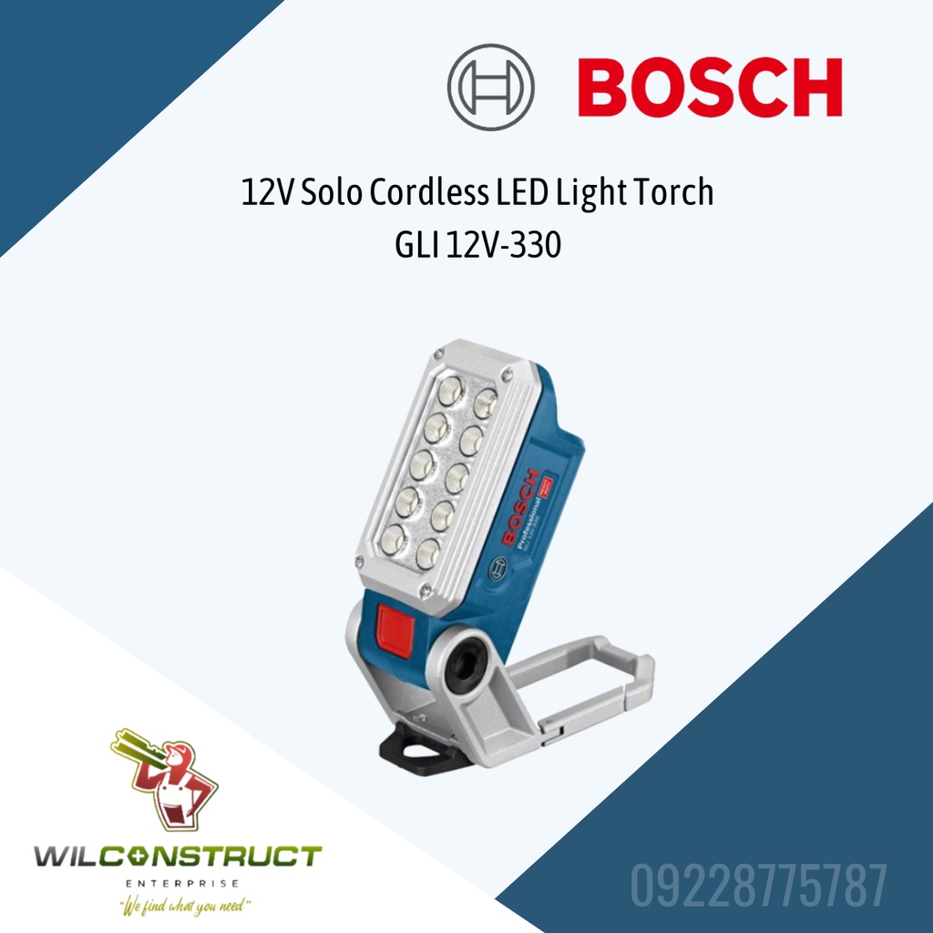 BOSCH 12V Solo Cordless LED Light Torch (GLI 12V-330) | Shopee Philippines