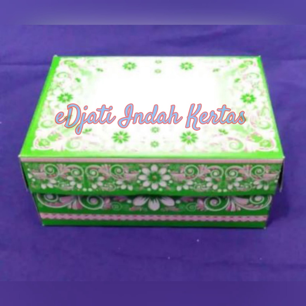(Cardboard) Batik Motif Snack Box Uk. 12 x 16 x 7 (Retail/PER PCS ...