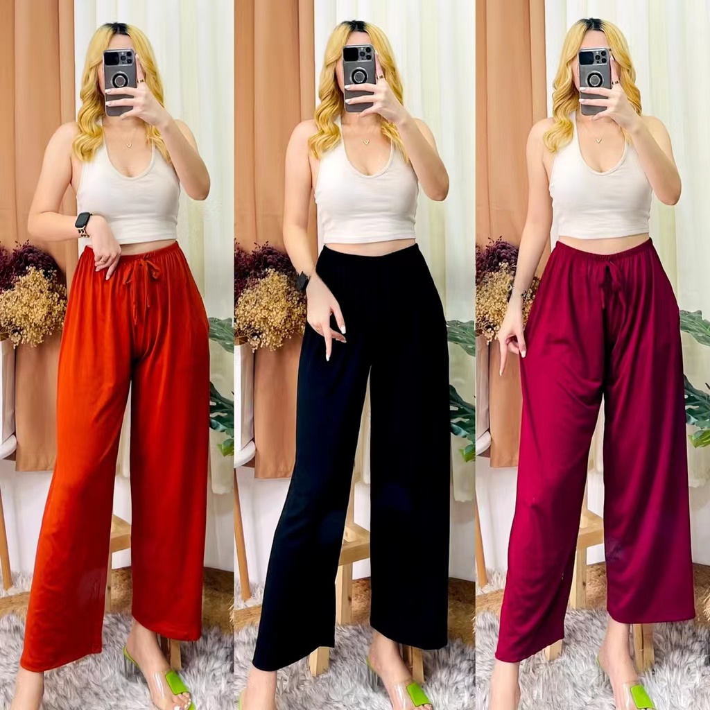 Plain Loose Tie Square Pants With Bulsa For Adults (Freesize fit up to ...