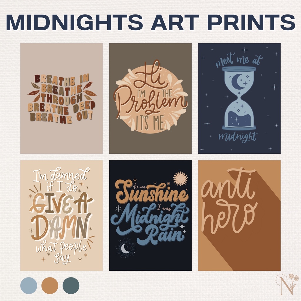Taylor Swift Midnights Art Prints Wall Decor | Shopee Philippines