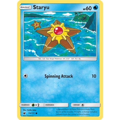 Staryu & Starmie Pokemon Cards TCG (1st Gen Pokemon) | Shopee Philippines