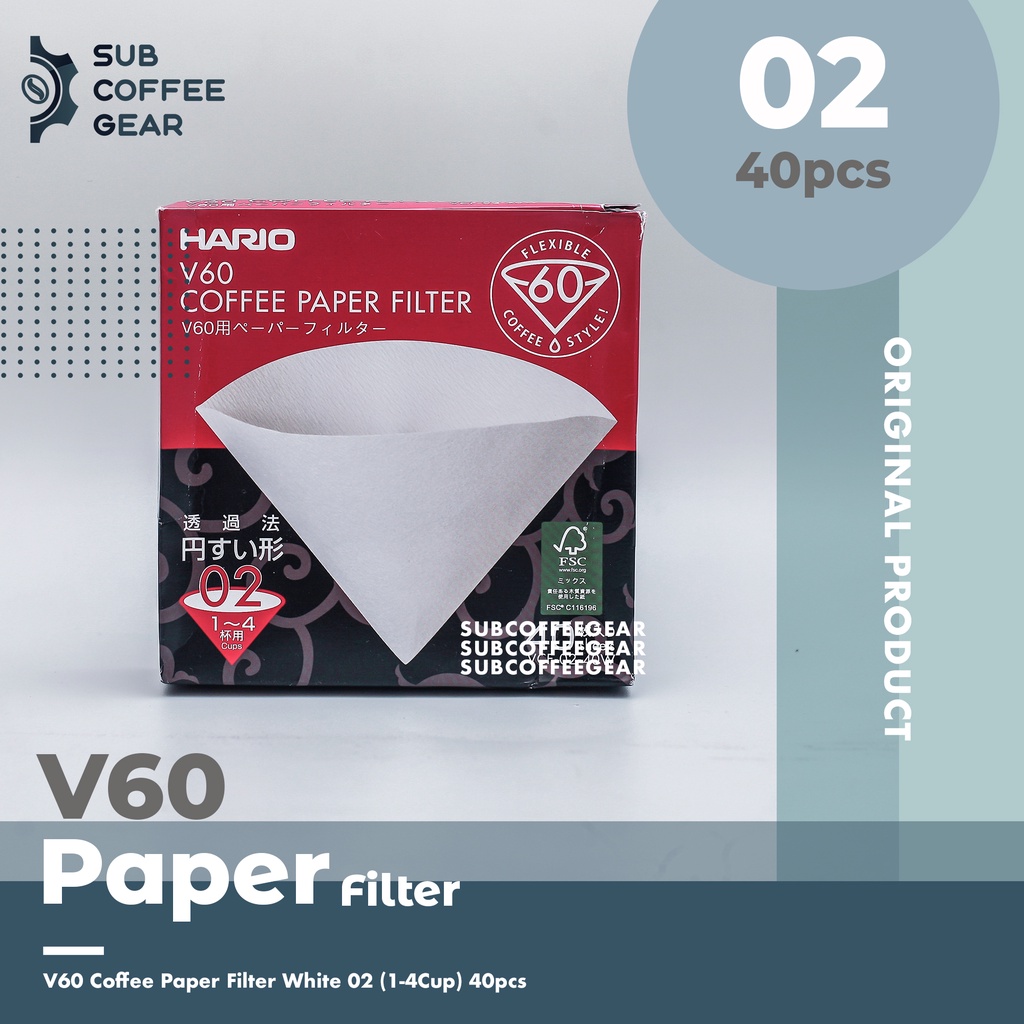 PUTIH V60 COFFEE HARIO FILTER PAPER WHITE 02 COFFEE FILTER PAPER COFFEE ...