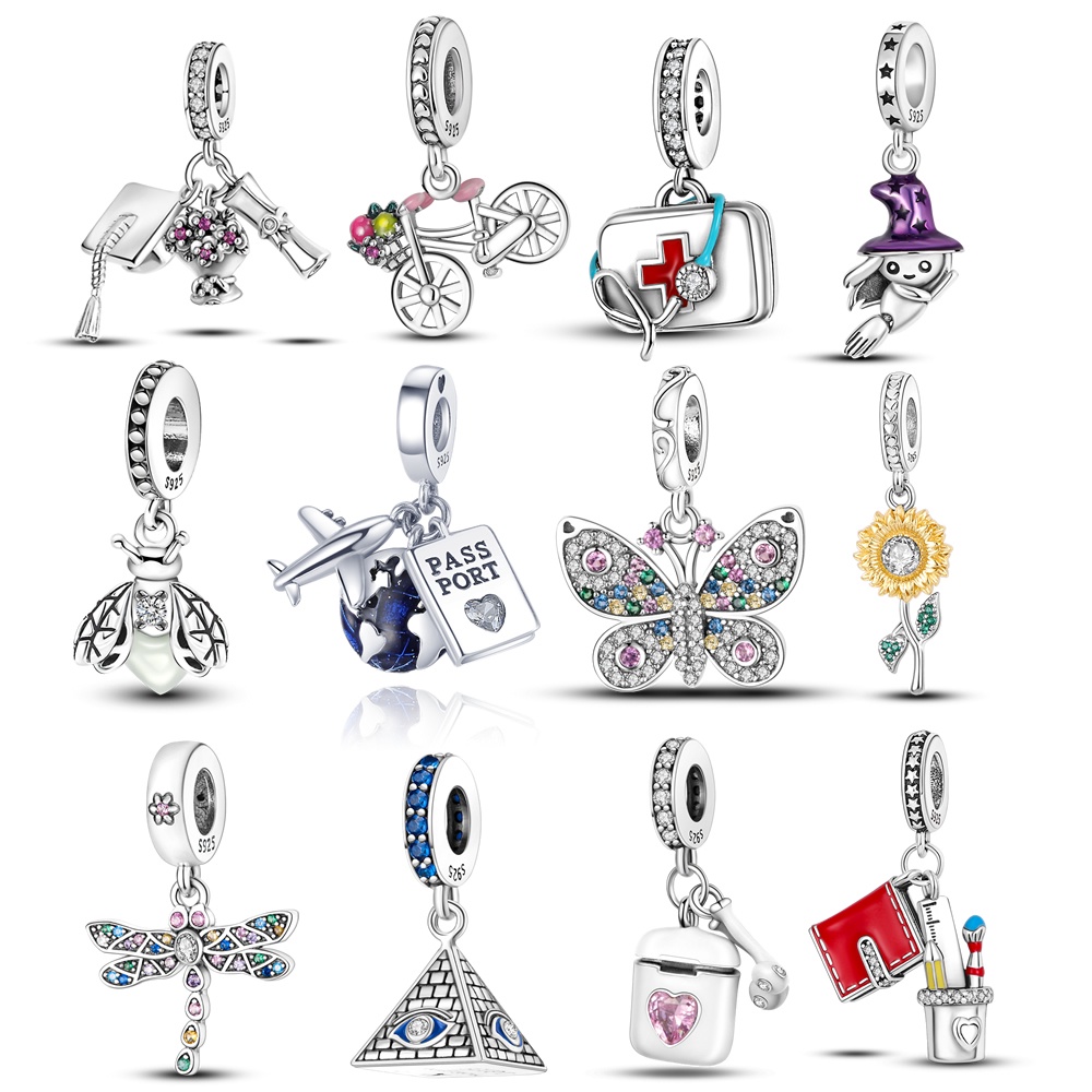 Fit Original Bracelet Beads Charms 925 Sterling Silver Heart-shape ...