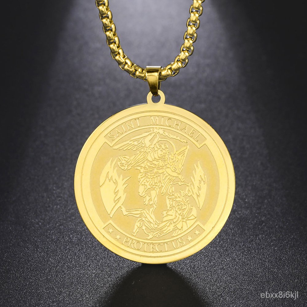 Dawapara Saint Michael The Archangel Necklace Pendant Necklace ...