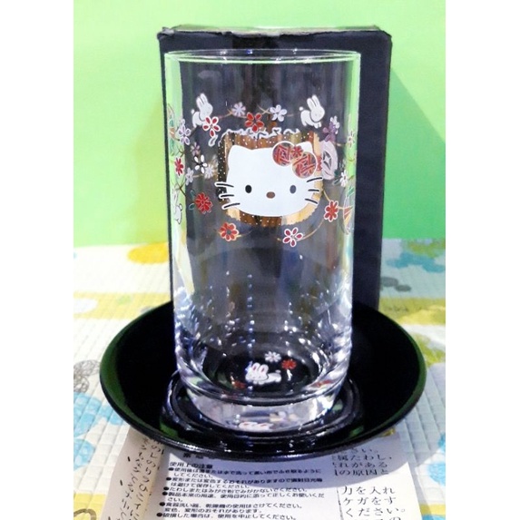 Hello Kitty Glass w/1pc. Bento Coaster SANRIO Co.Ltd JAPAN | Shopee ...