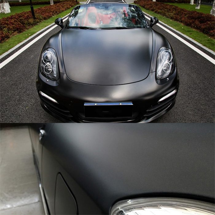 SUPER MATTE BLACK CAR WRAP STICKER !!! High Quality !!! | Shopee ...