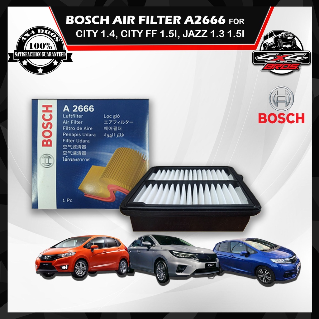 BOSCH AIR FILTER for City 1.4, City FF 1.5 i, Jazz 1.3, Jazz 1.5i ...