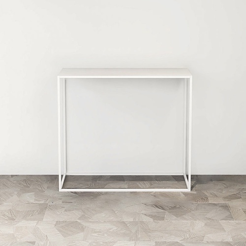 Iron Console Table Long Display Table White/Black Table Porch Decor ...