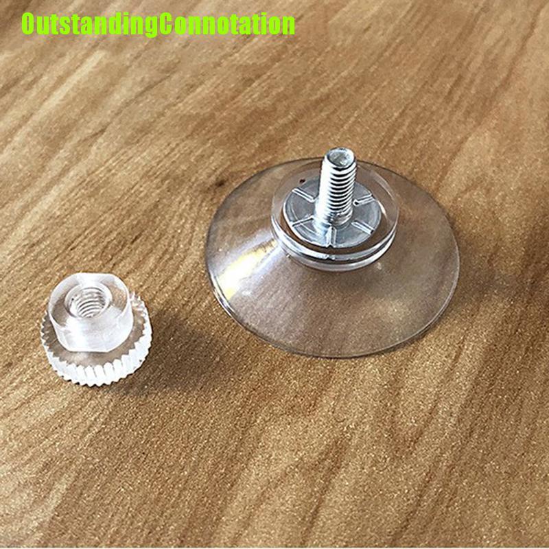 2 Pcs Suction Cup With Thread Sucker Metal Nut Stud Screw Thread For ...