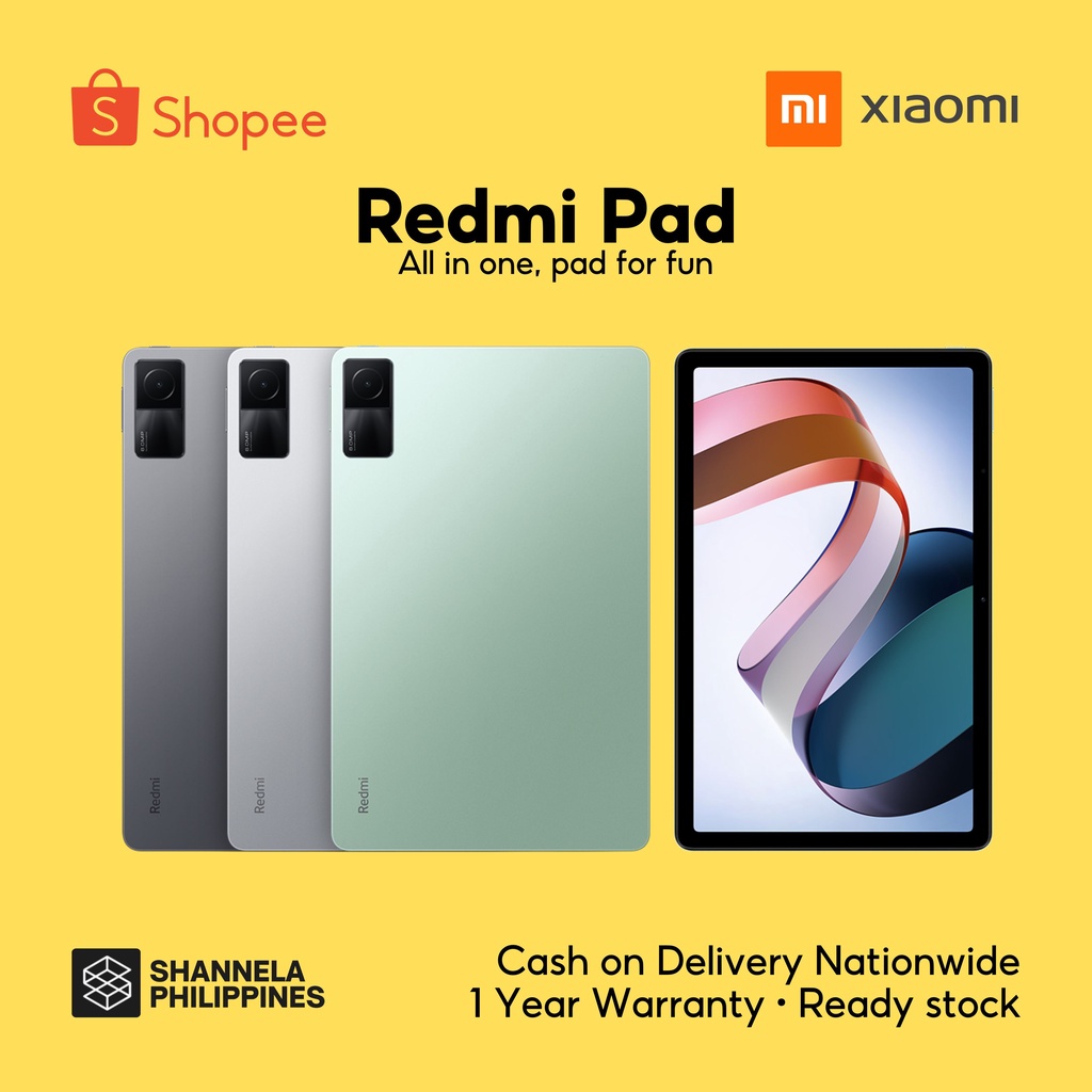 Xiaomi Redmi Pad Tablet | 6GB+128GB 10.61" Display | 8000mAh Battery ...
