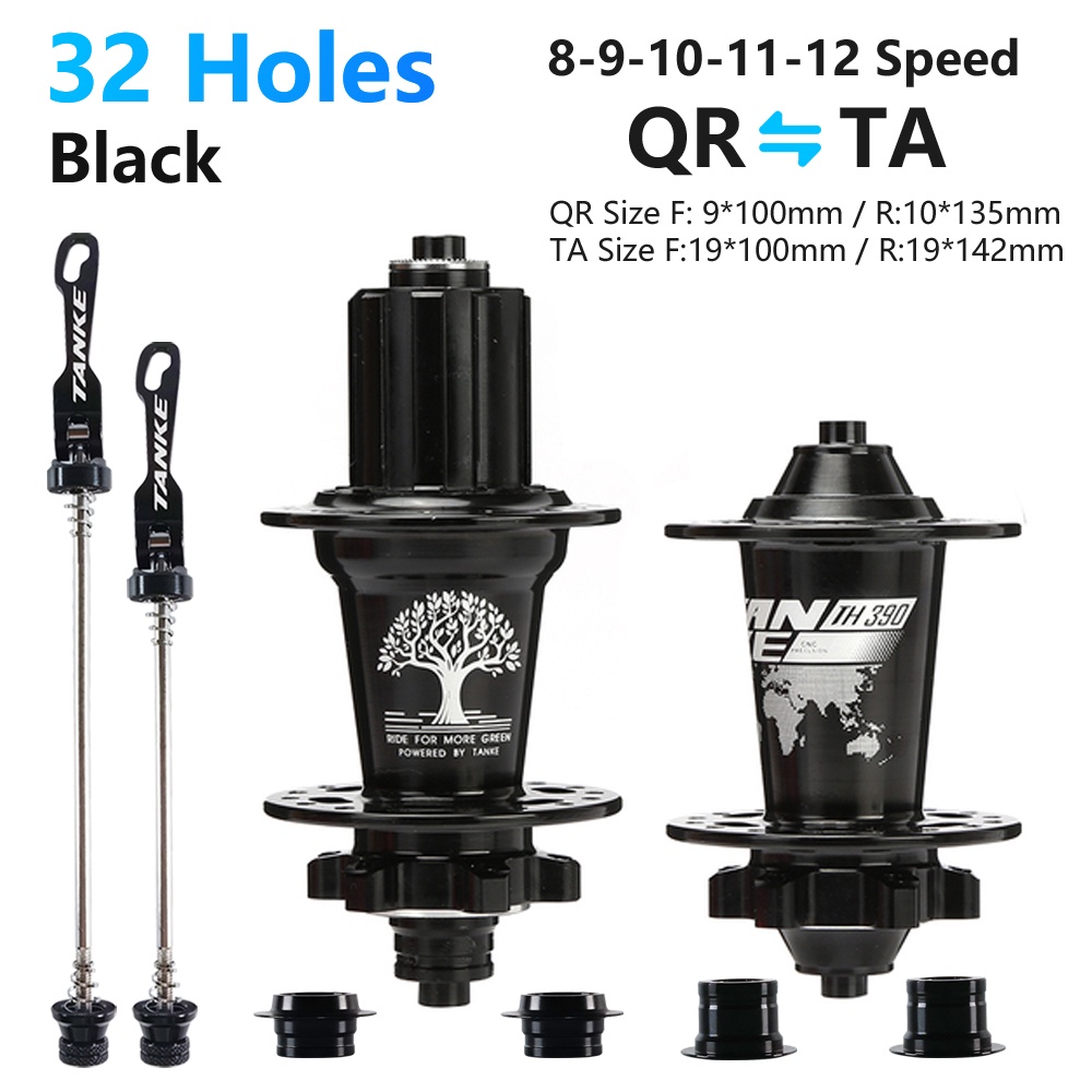 TANKE MTB Hub 6Paw 120 Sound 4 Bearing 28 32 36 Holes Quick Release ...
