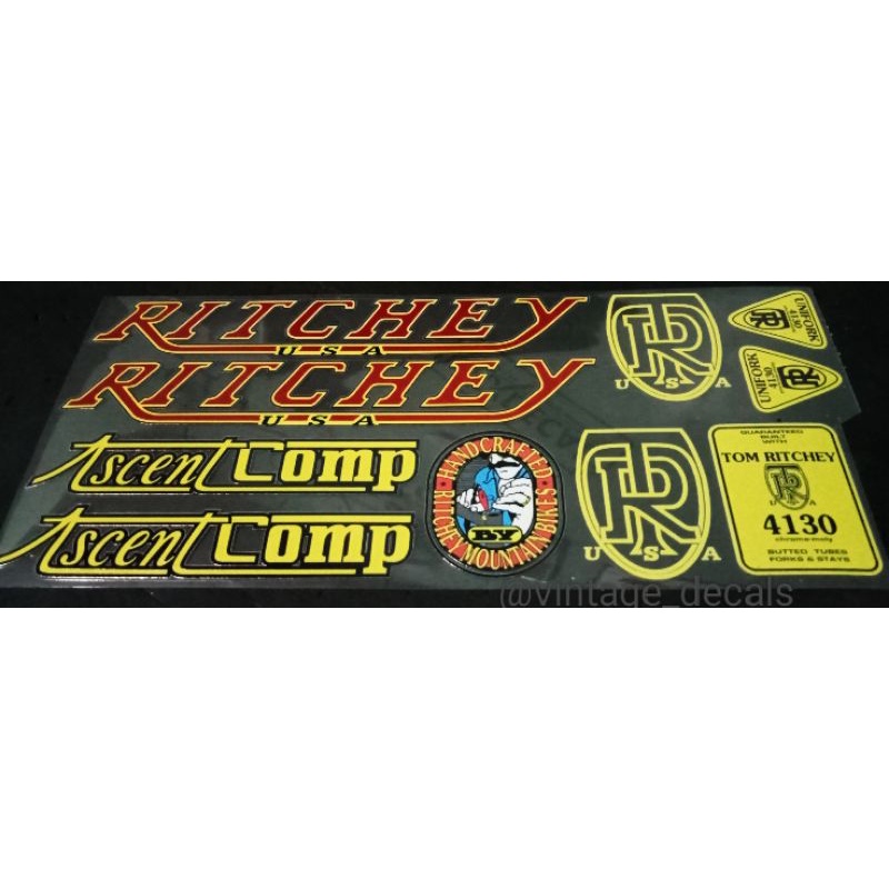 Ritchey Ascent comp Bicycle decals sticker | Shopee Philippines