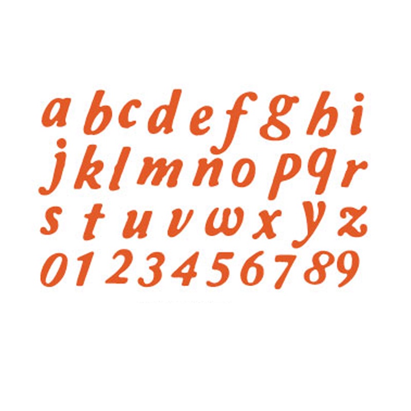 26 Lowercase Alphabet Cutting Dies Carbon Steel Stencil for DIY ...