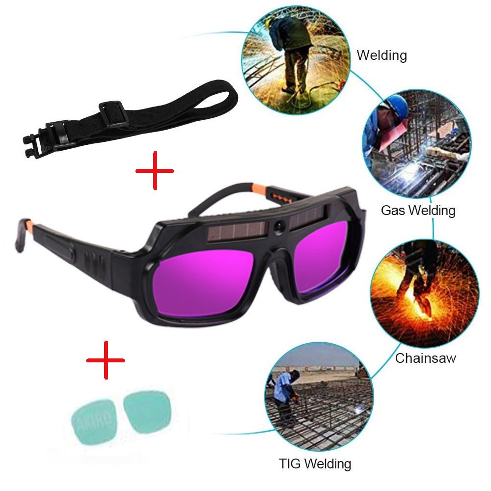 Sun Eclipse Glasses Auto Shade Darkening Welding Goggles Solar Powered ...