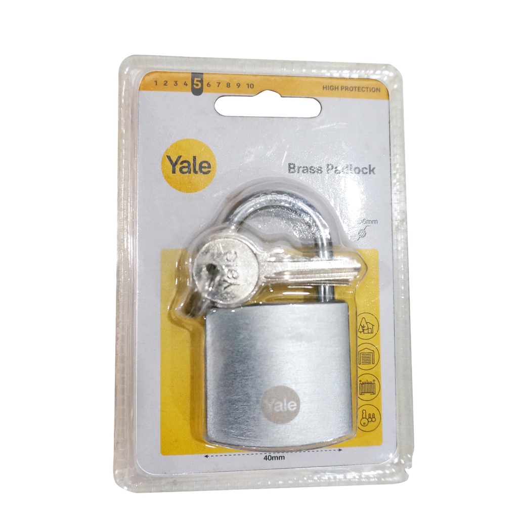 YALE Brass Padlock Y120B - 40mm | Shopee Philippines