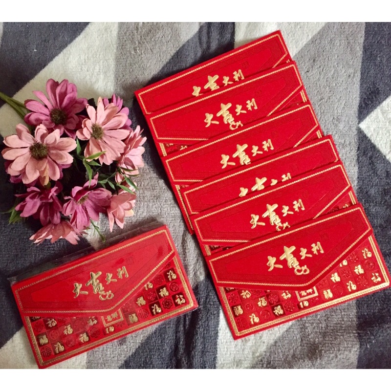 Ampao/Angpao Thick Red Scented Envelope 6pcs. per pack | Shopee Philippines