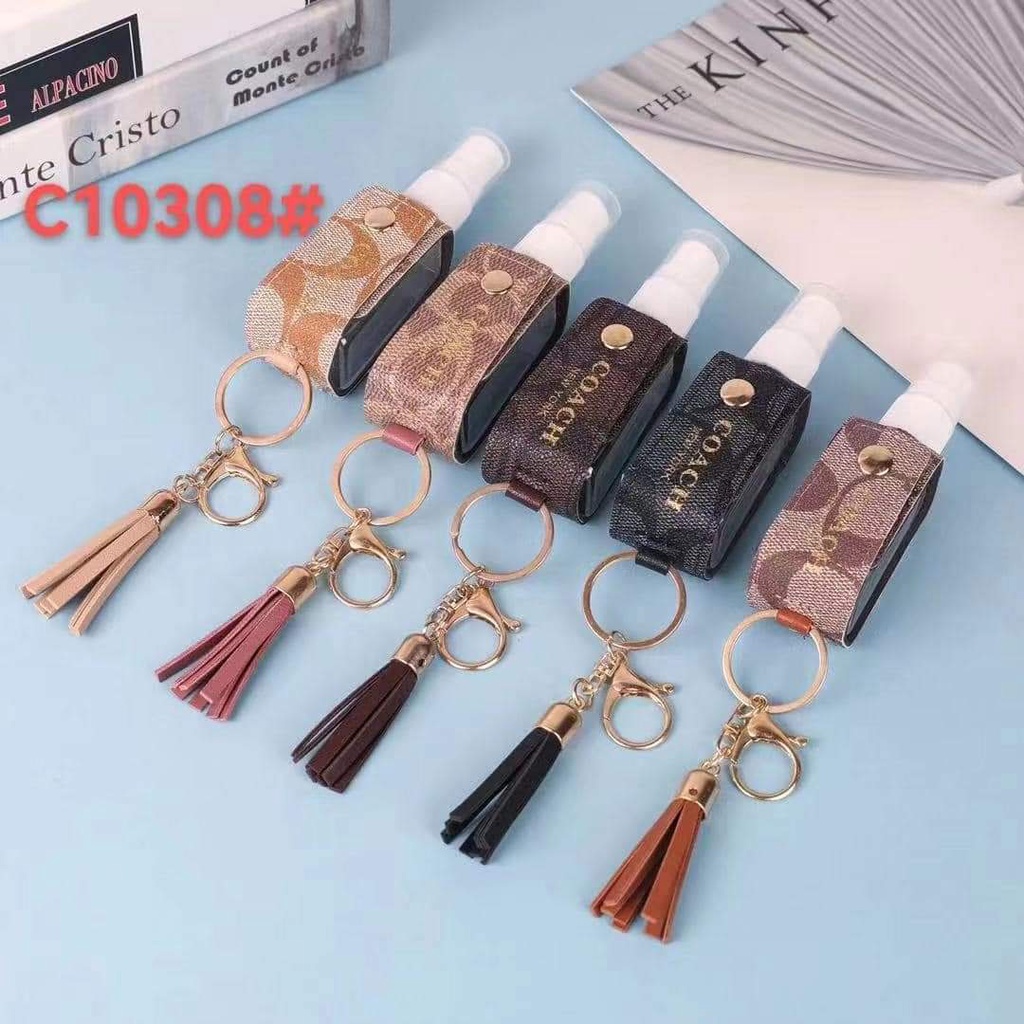 Mikayla C10308 Coachxx Keychain With Spray Bottle Alcohol Spray Fashion ...