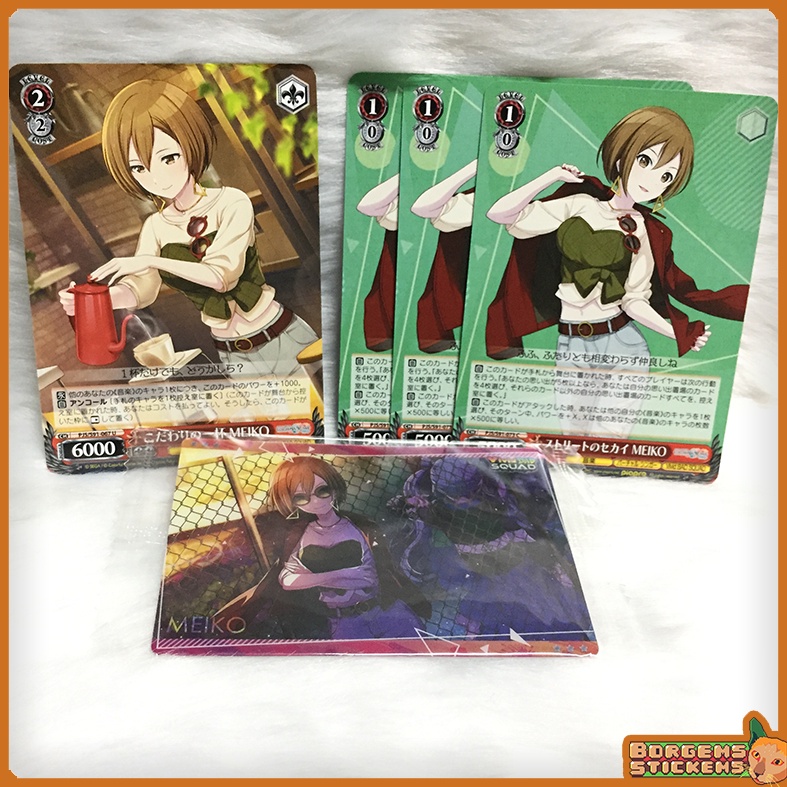 4pcs BUNDLE - Meiko - Vocaloid - weiss schwarz card / Project Sekai ...