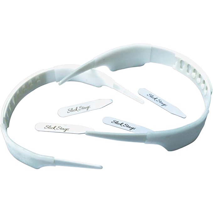 Slick Collar Adjustable Shirt Collar Support Set with Collar Stays for ...