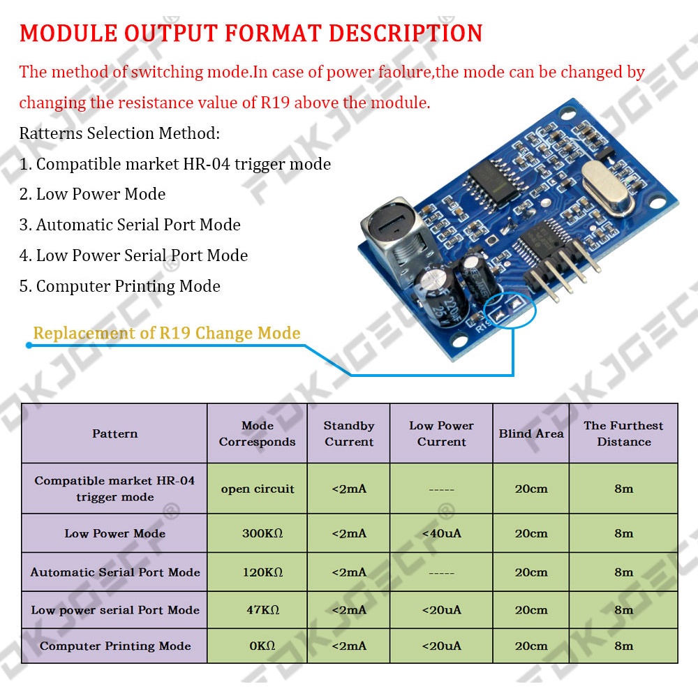 Waterproof Ultrasonic Module Jsn Sr04t Aj Sr04m Water Proof Integrated Distance Measuring