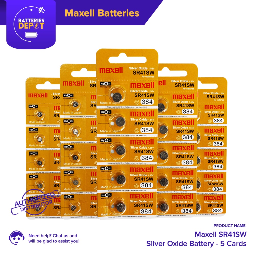 Maxell SR41SW Silver Oxide Battery | Shopee Philippines