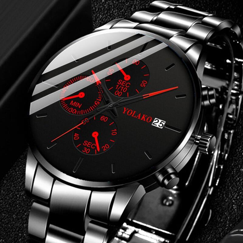 Yolako Men's Watch Waterproof Luminous Automatic Date Quartz Watch Man ...
