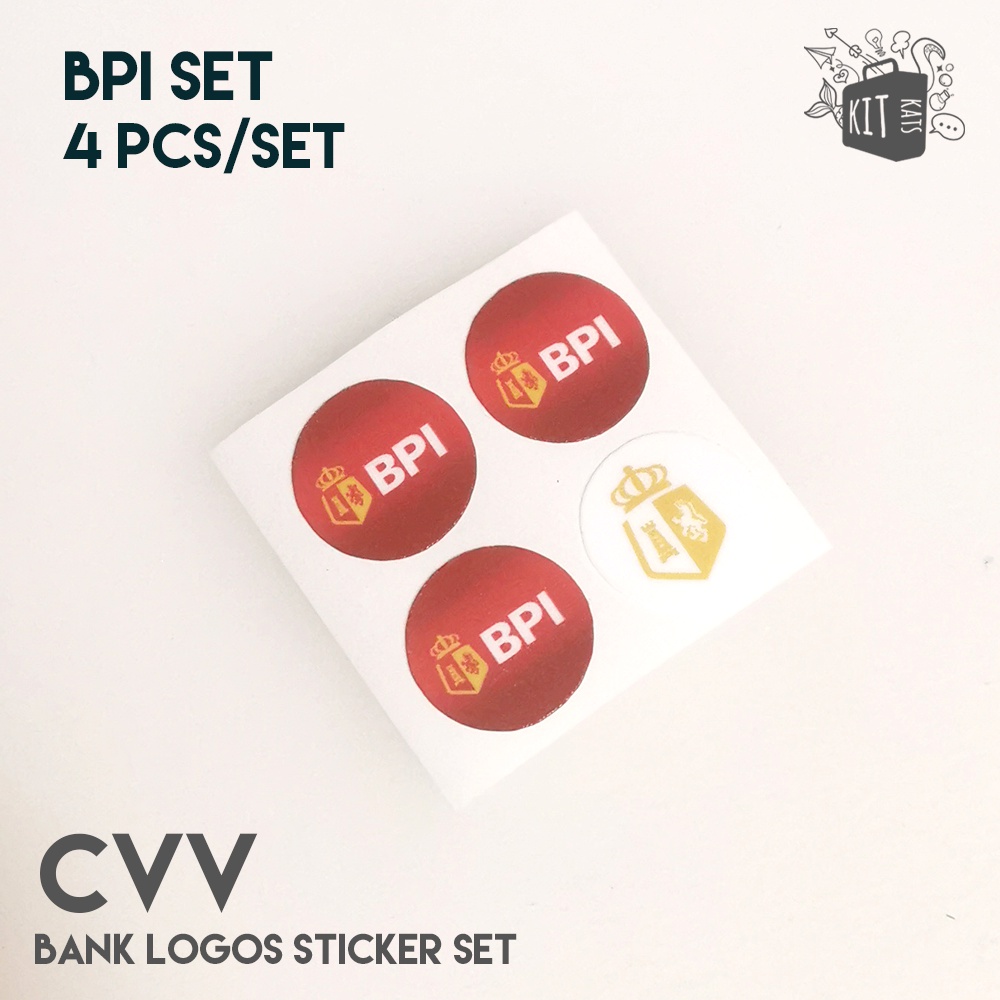 CVV stickers for back of card security (Bank logos edition) | Shopee ...