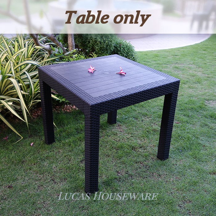 RATTAN DINING TABLE 30X48 RATTAN TABLE / STURDY RECTANGULAR OFFICE ...