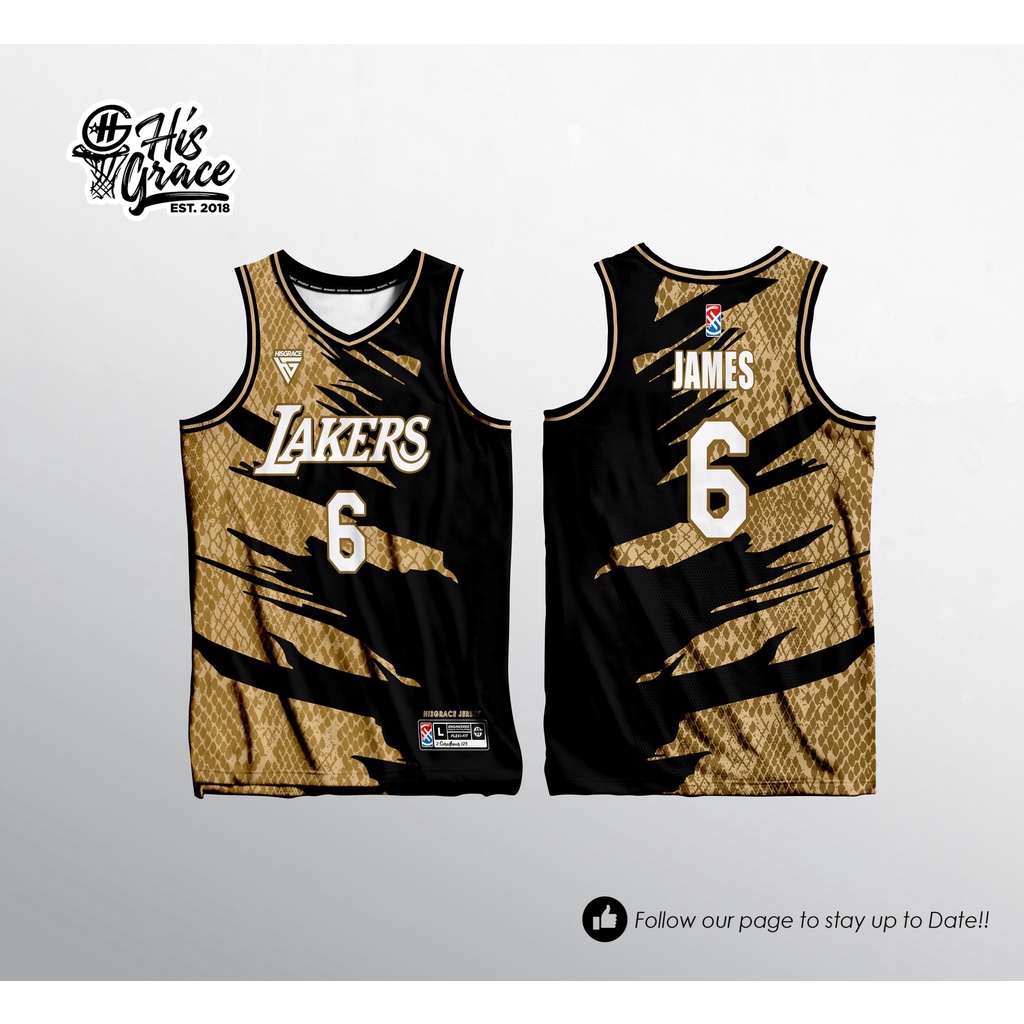 31 HG CONCEPT LAKERS BROWN FULL SUBLIMATION JERSEY | Shopee Philippines