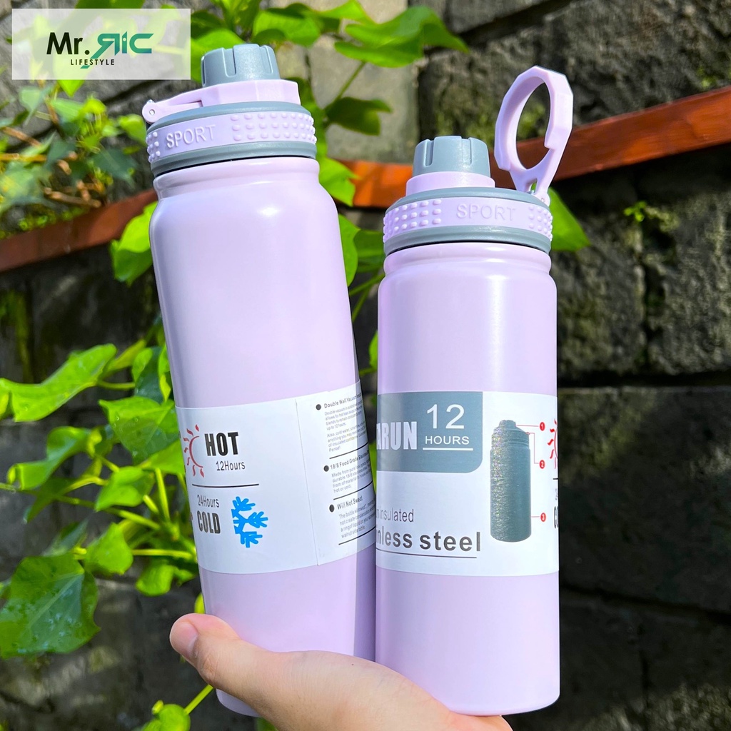 800ml Vacuum Flask Stainless Steel Double Wall Leak Proof Thermal Tumbler Insulation BPA Free ...