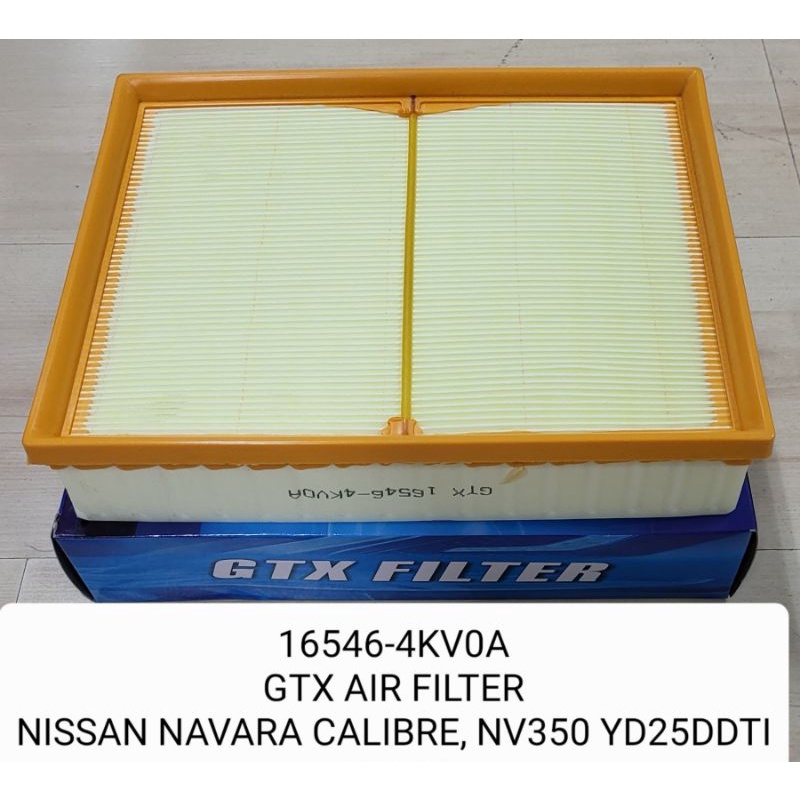 Air Filter Nissan Navara Calibre, NV350 YD25DDTI (16546-4KV0A) | Shopee ...