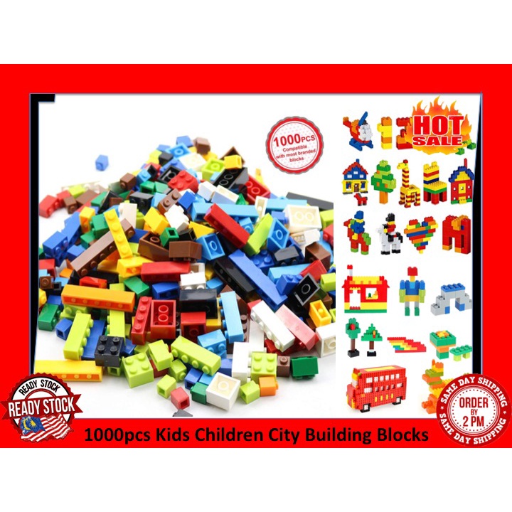 1000 PCS/Base Plate Mix Building Blocks lego Compatible Bricks Block ...