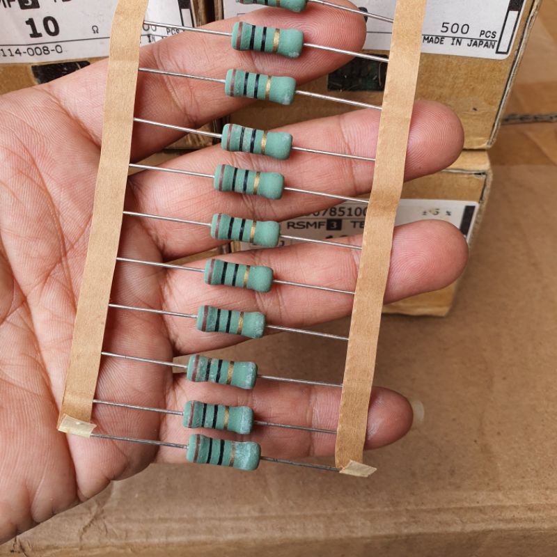 Resistor 10ohm/10R 3WATT 5% MADE IN JAPAN | Shopee Philippines
