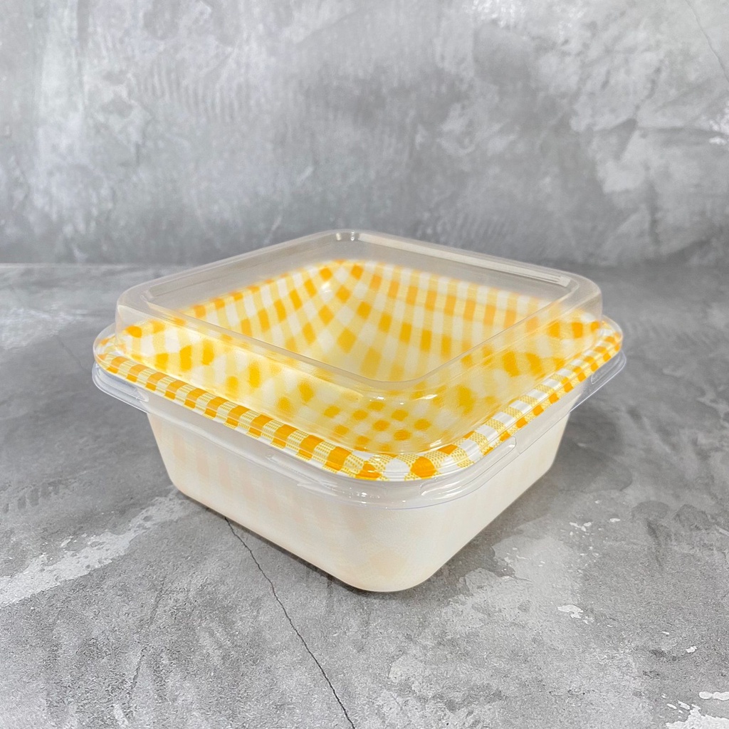 Square Plastic Dessert Box 9x5cm - Dessert Cake Box | Shopee Philippines
