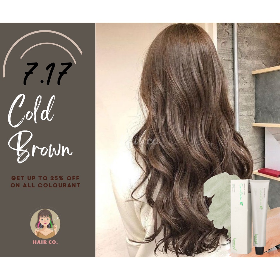 7.17 Cold Brown Premium Hair Color/Dye 100ml | Shopee Philippines