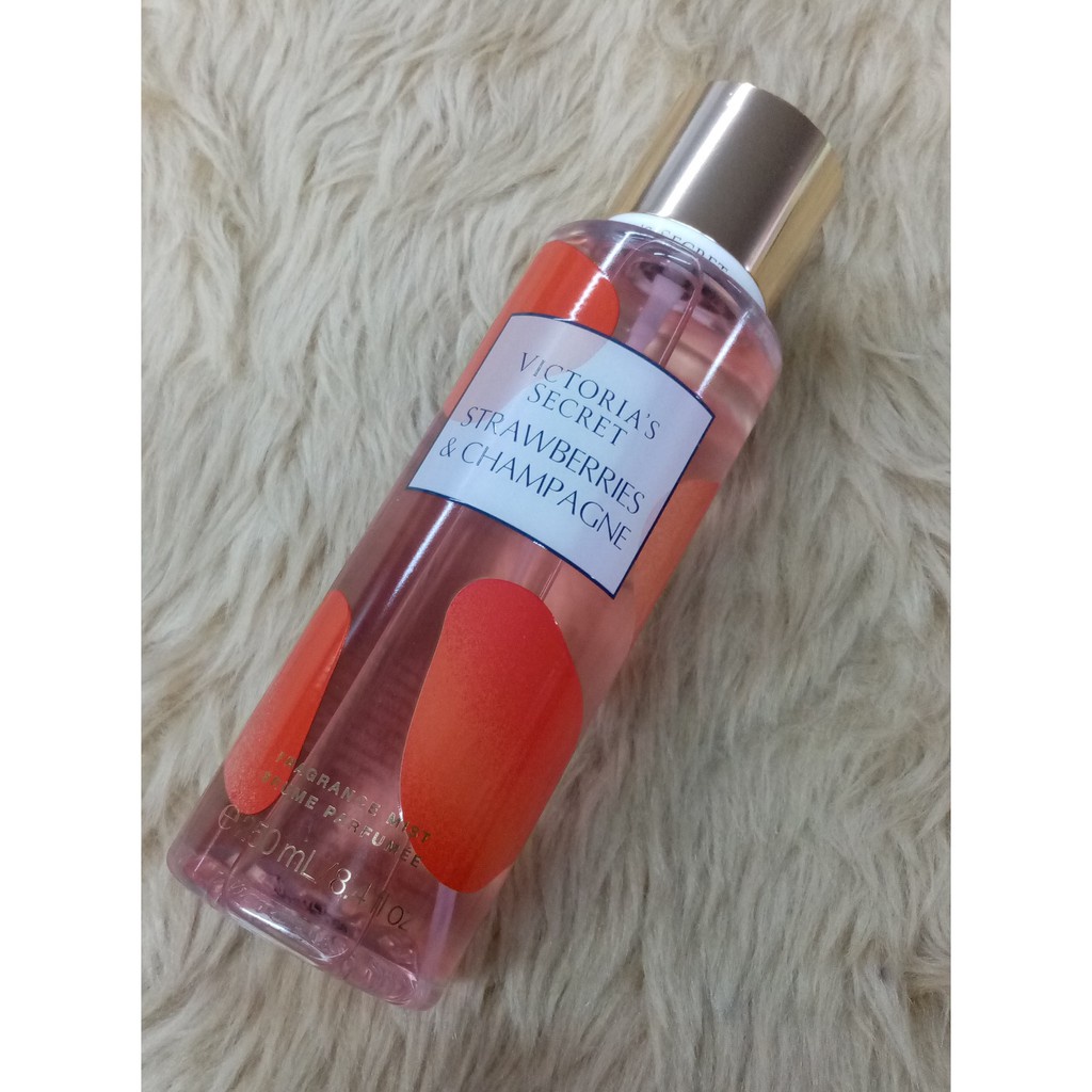Strawberry and Champagne VS Body mist 250ml | Shopee Philippines