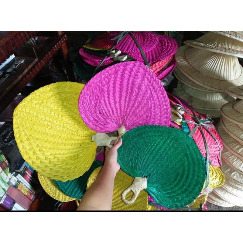 Pamaypay/Abaniko Colored 12pcs Assorted Color | Shopee Philippines