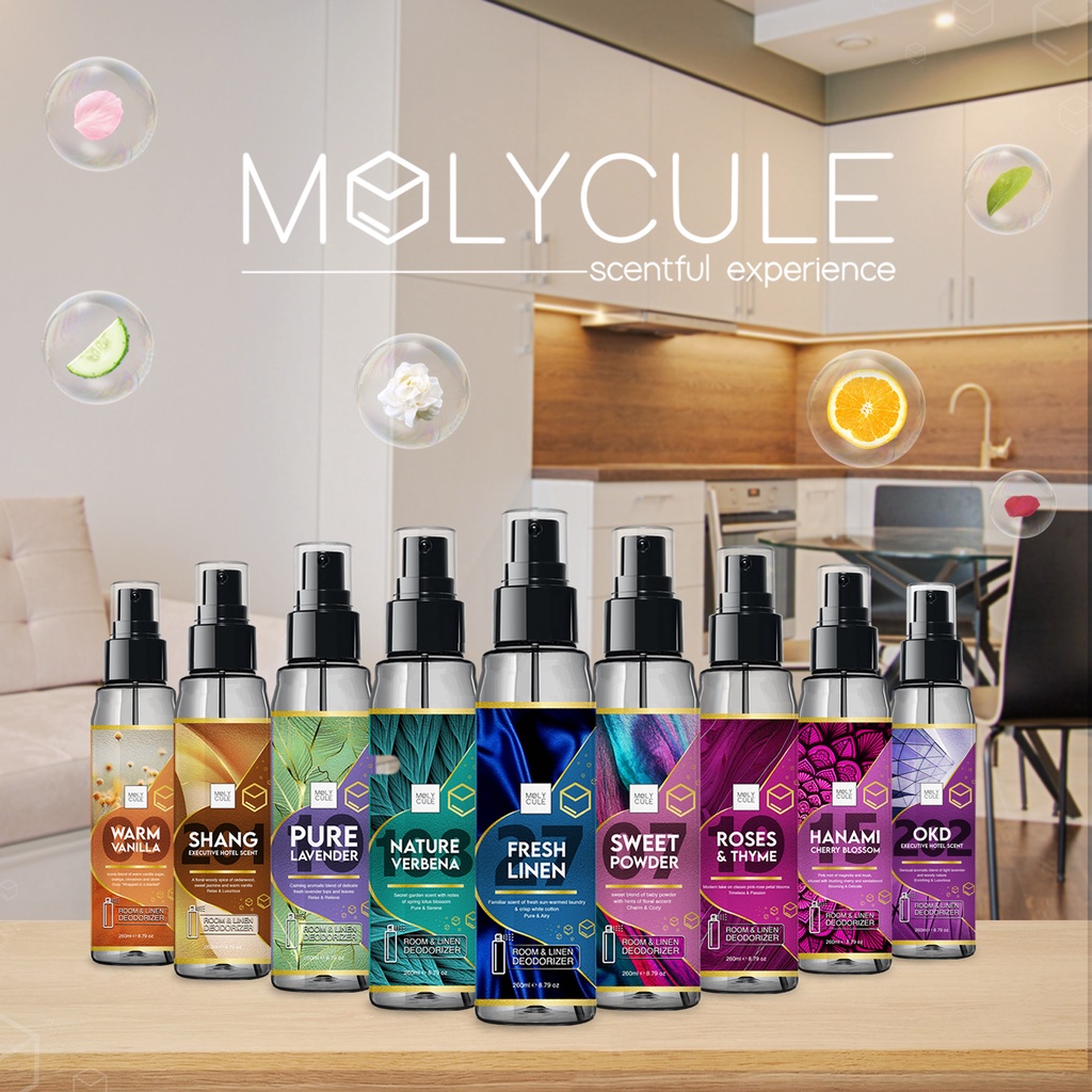MOLYCULE Room & Linen Deodorizer Room Spray Home Scent Fragrance Hotel ...
