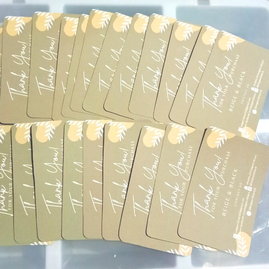 PISO PRINT | Thank You Card | Business Card | Loyalty Card | Waterproof ...