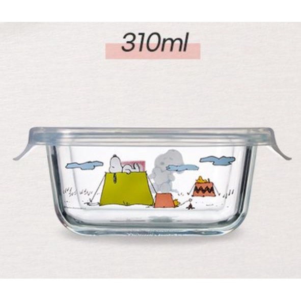 Pyrex Snoopy Round Rectangle Square Borosilicate Glass Food Container ...