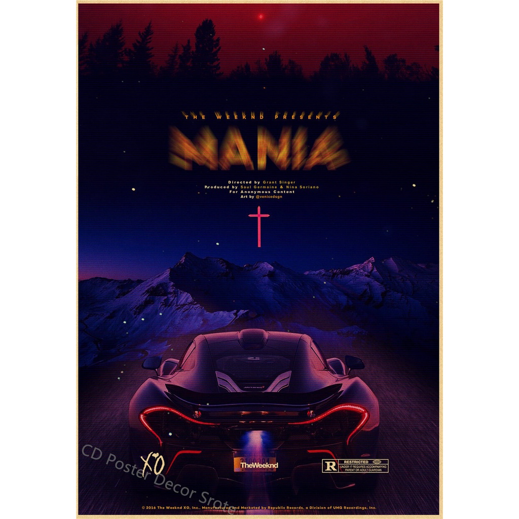 Rapper The Weeknd Poster After Hours Prints DIY Home Room Bar Cafe ...