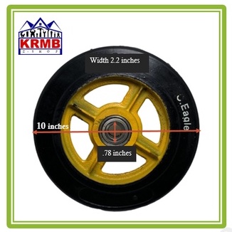 [Lowest Price!] Push cart Solid Rubber Wheel 10 inches [Direct Importer ...