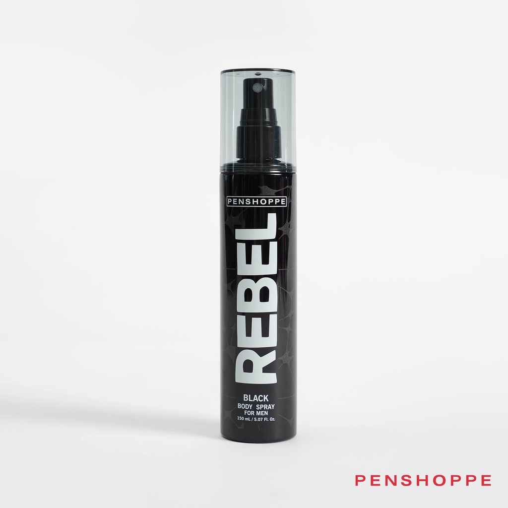 Penshoppe Rebel Black Body Spray For Men 150ML | Shopee Philippines