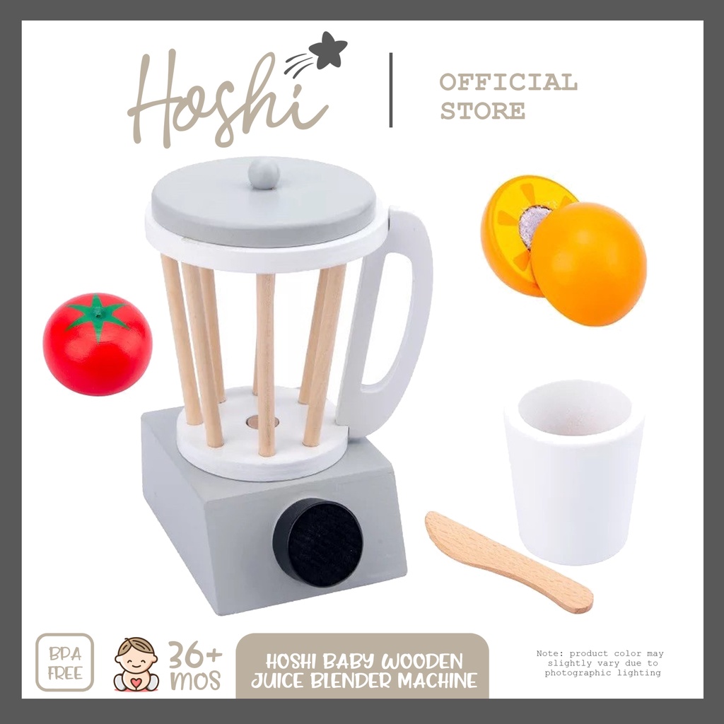 Hoshi Baby Wooden Smoothie Juice Blender, Pretend Play Montessori ...