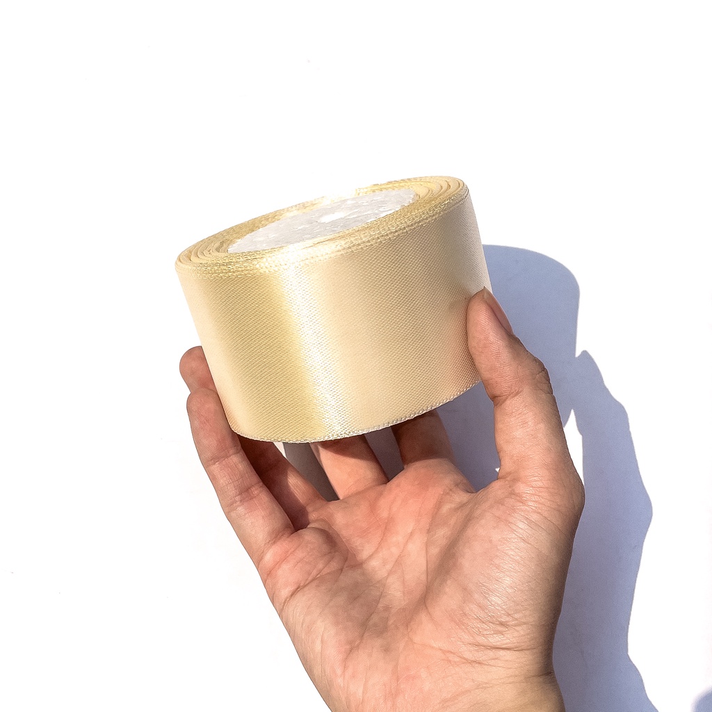 2 inch Satin Ribbon 50mm Single Faced Gift Wrapping Ribbons (25 yards ...