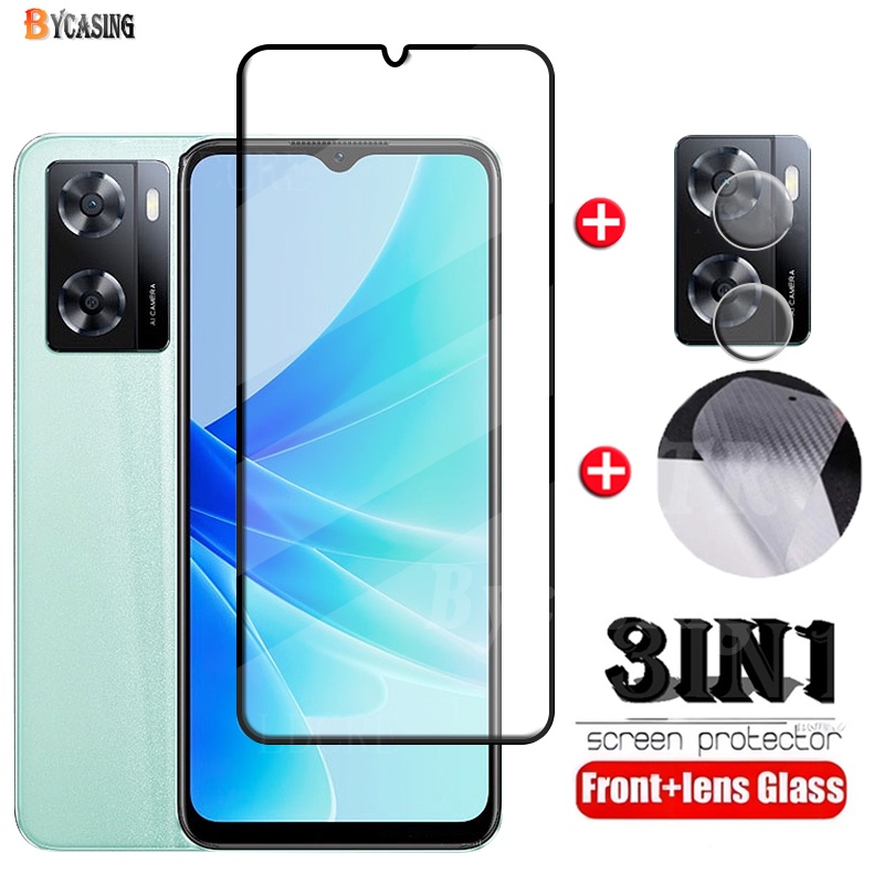 3-IN-1 9D Full Screen Protector for OPPO A57 2022 A77S A17 A16 A16K A17 ...